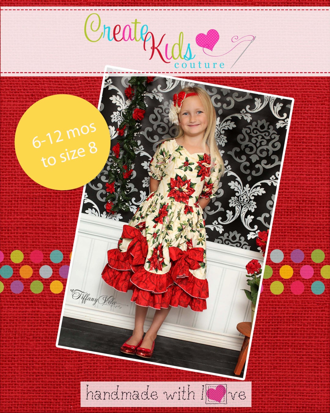 Tori's Bustled Princess Dress PDF Pattern Sizes 6 Months to Girls 8 - Etsy