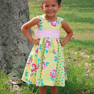 Gwen's Sweetheart Godet Dress PDF Pattern Size 6-12 Months to 8 Kids ...