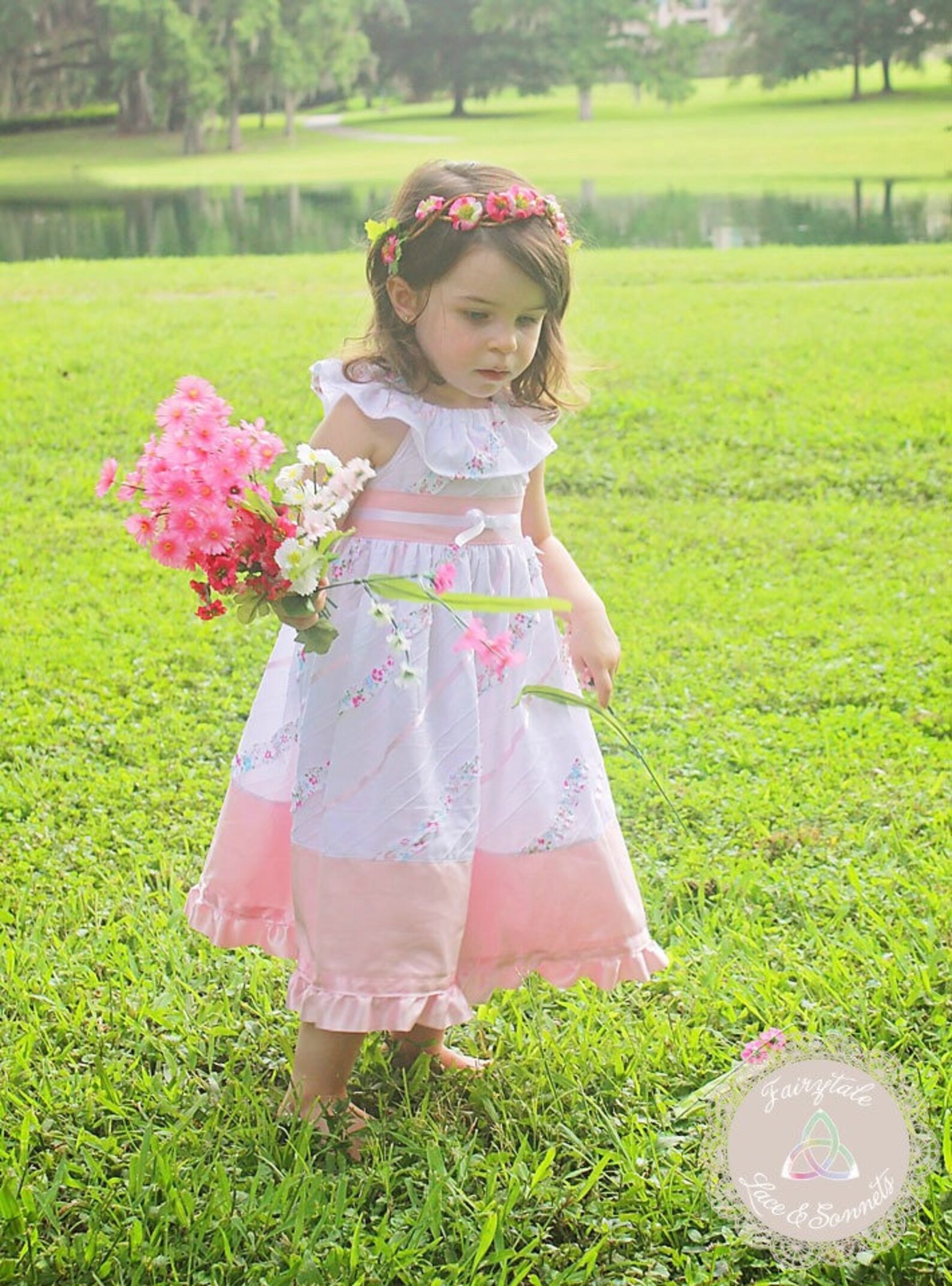 Adelaide's Girls Ruffle Neck Top, Dress & Maxi Dress PDF Pattern ...
