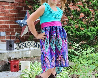Hope's Hi-Low Dress PDF Pattern Sizes 6/12m to 8 Girls