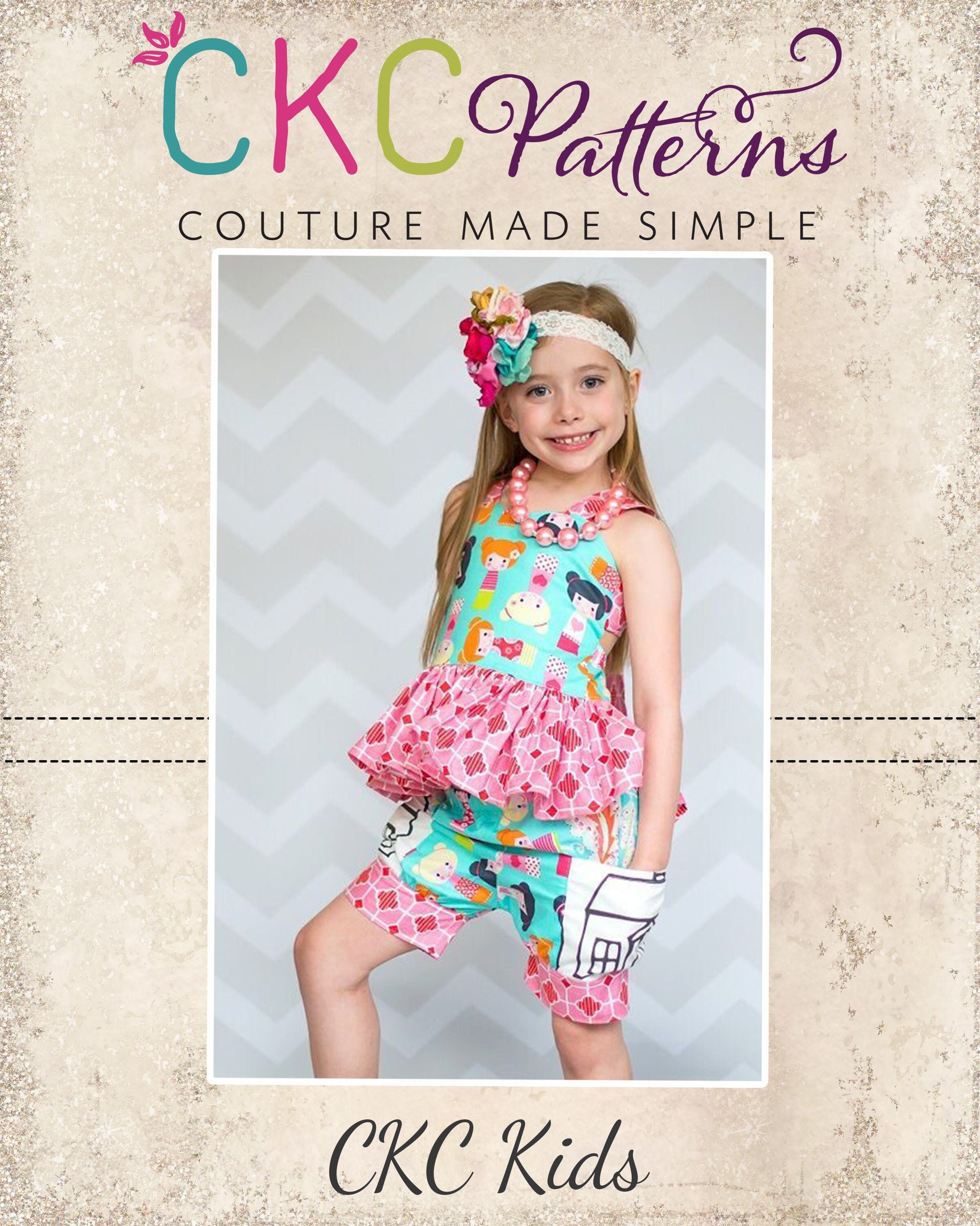 Brenna's Bubble Pocket Shorts PDF Pattern Sizes 6/12m to 8 Girls - Etsy