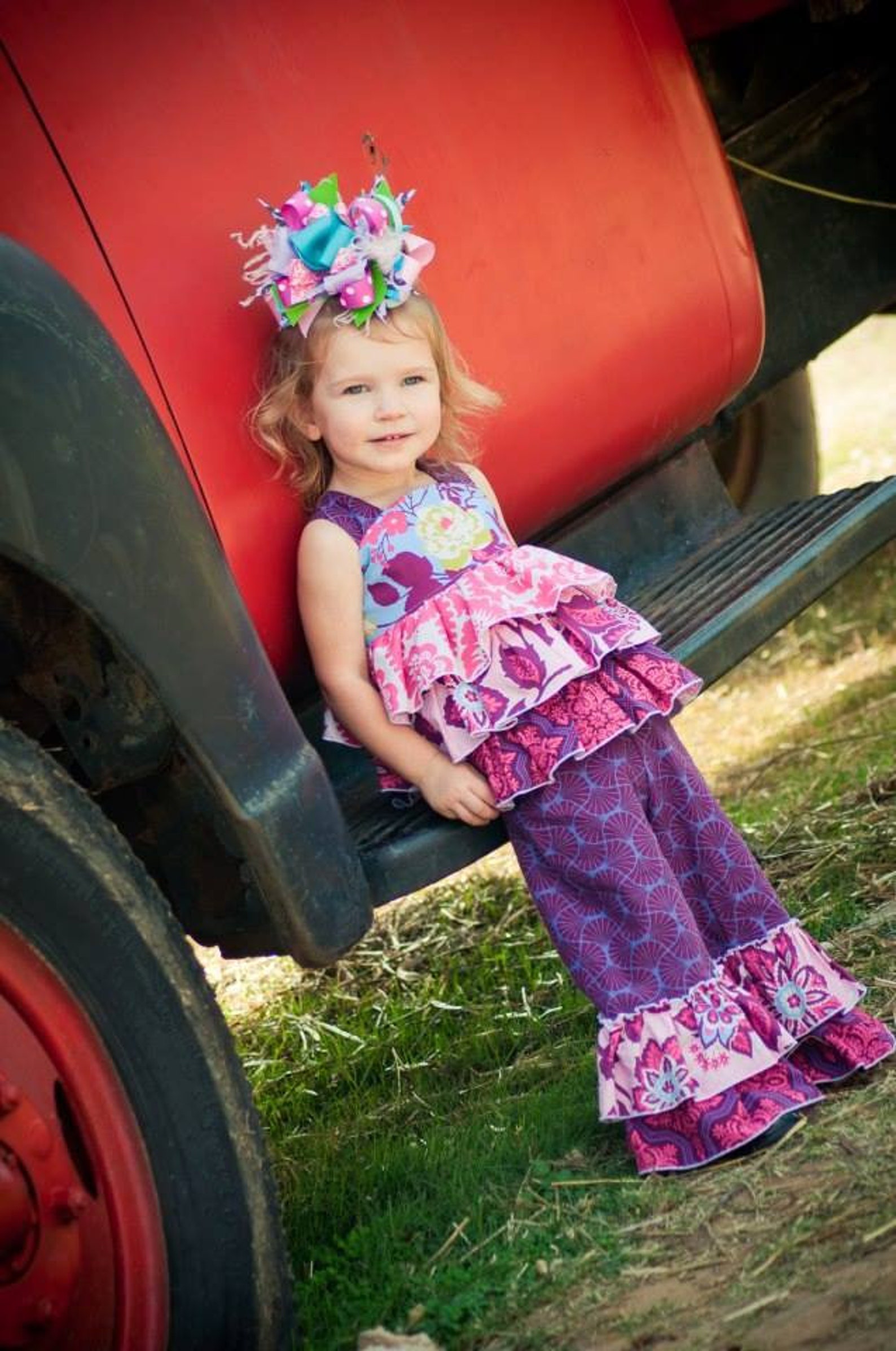 Kiki's Extra Ruffled Top Sizes NB to 8 Kids and Dolls PDF Pattern ...