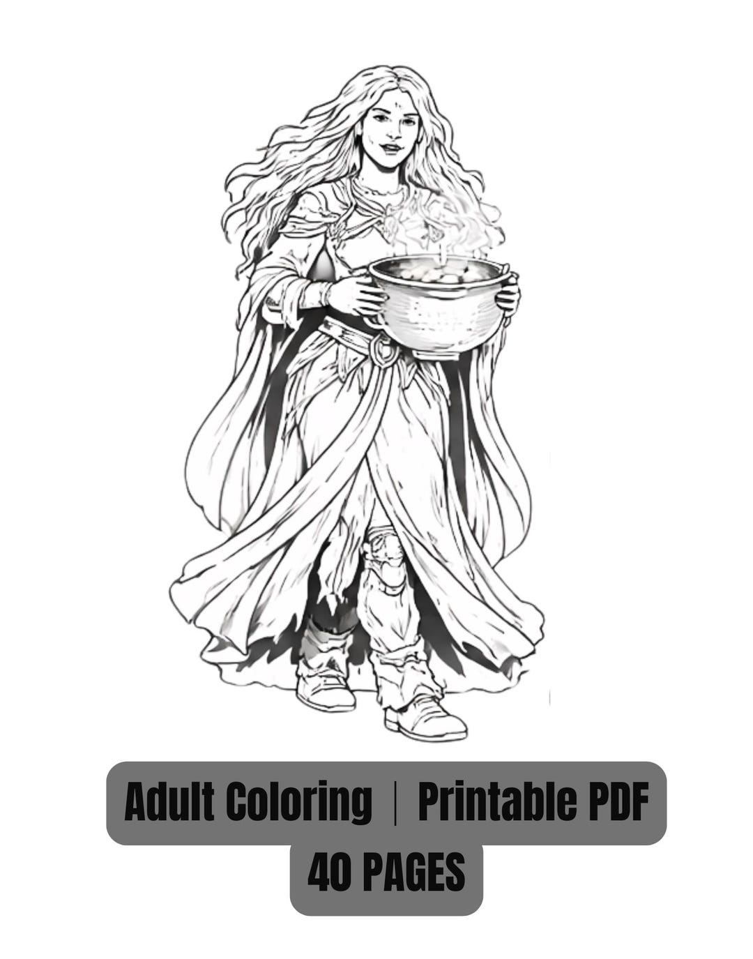 Celtic Mythology Coloring Book for Adults | Ancient Celtic Legends ...