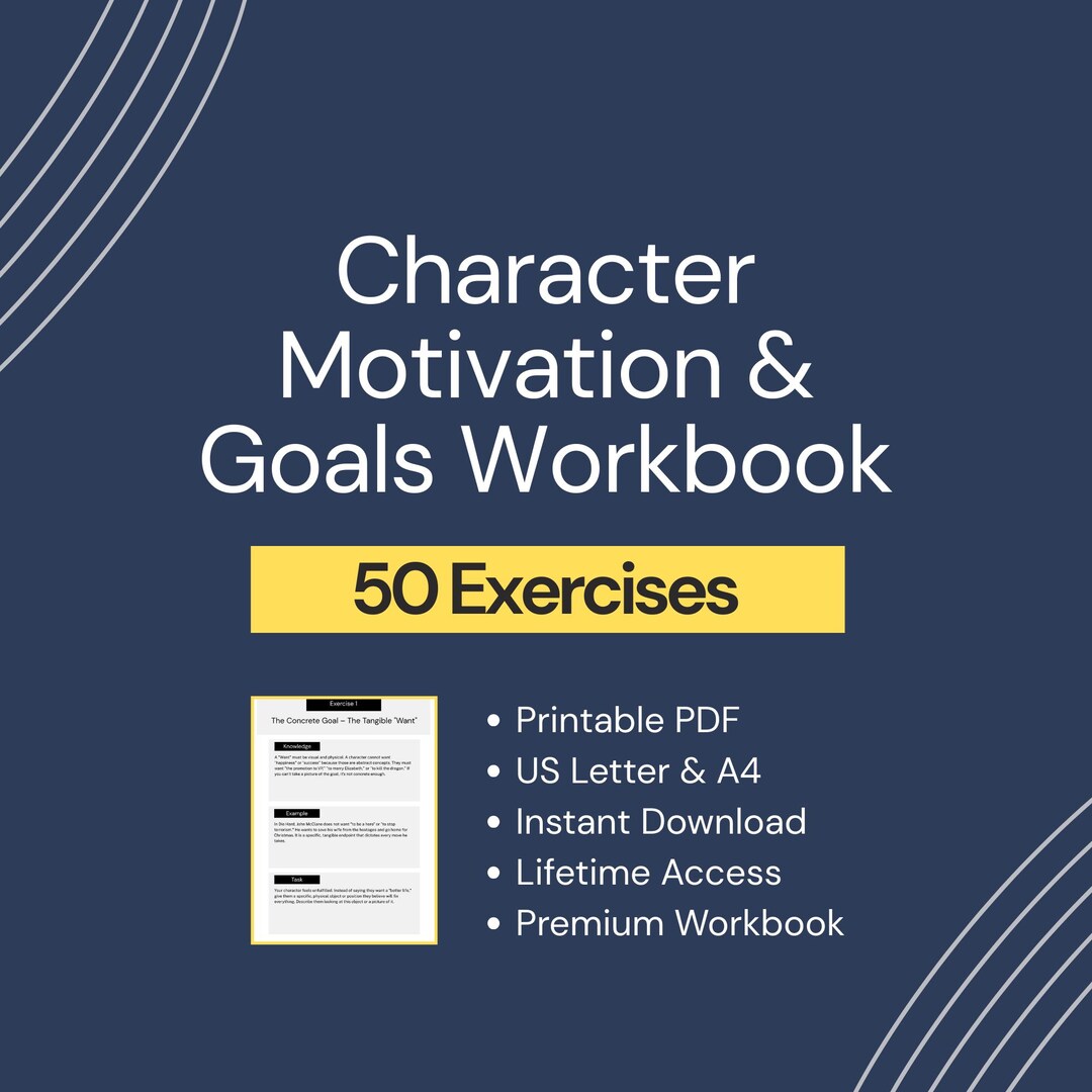 Character Motivation & Goals Writing Workbook – 50 Writing Exercises ...