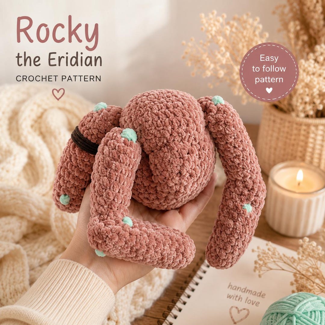 Rocky the Eridian Crochet Pattern PDF | Project Hail Mary Amigurumi ...