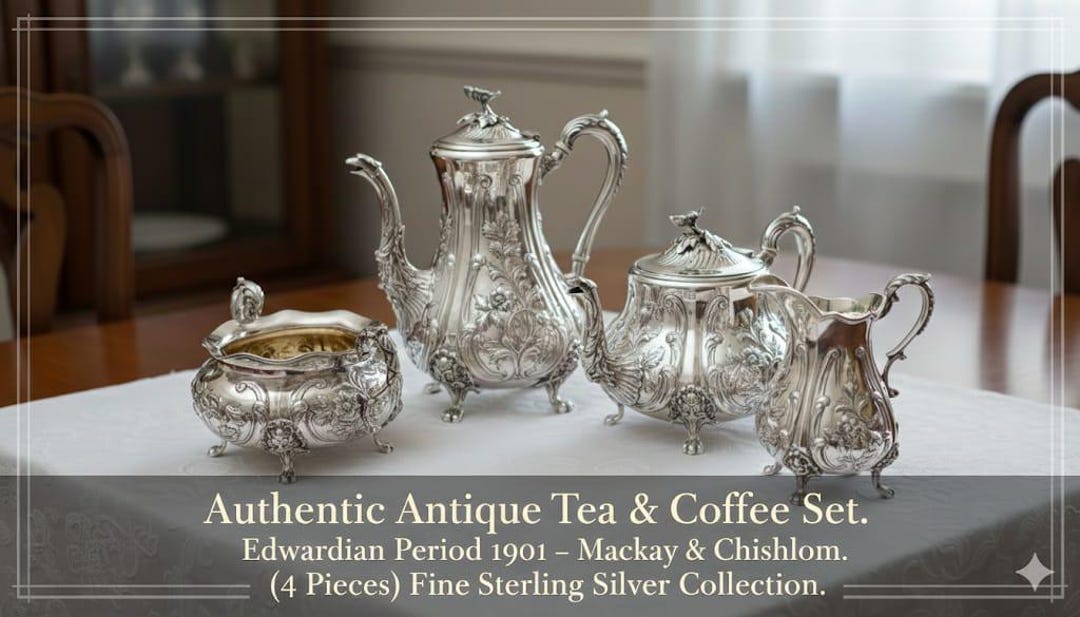 Authentic Antique, 1901, Mackay and Chisholm, Tea and Coffee Set ...