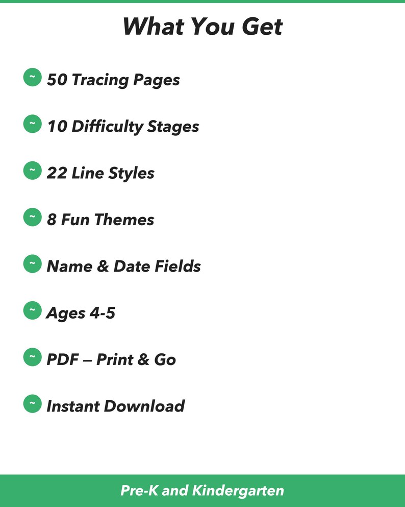 Line Tracing Worksheets | 50 Printable Pages | Pre-k Kindergarten ...