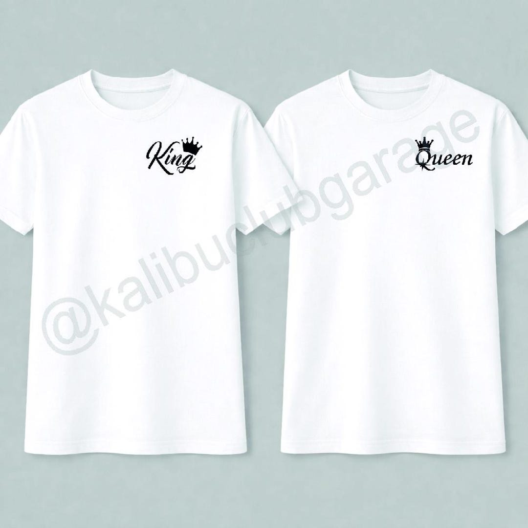 King & Queen Embroidery Design Set | Couple Crown Machine Embroidery ...