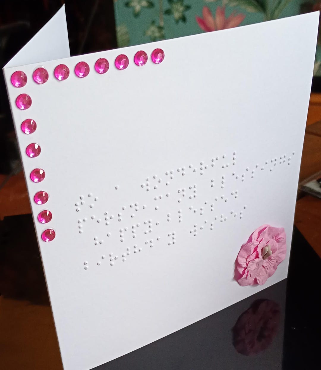 Personalised Braille Birthday Card - Etsy