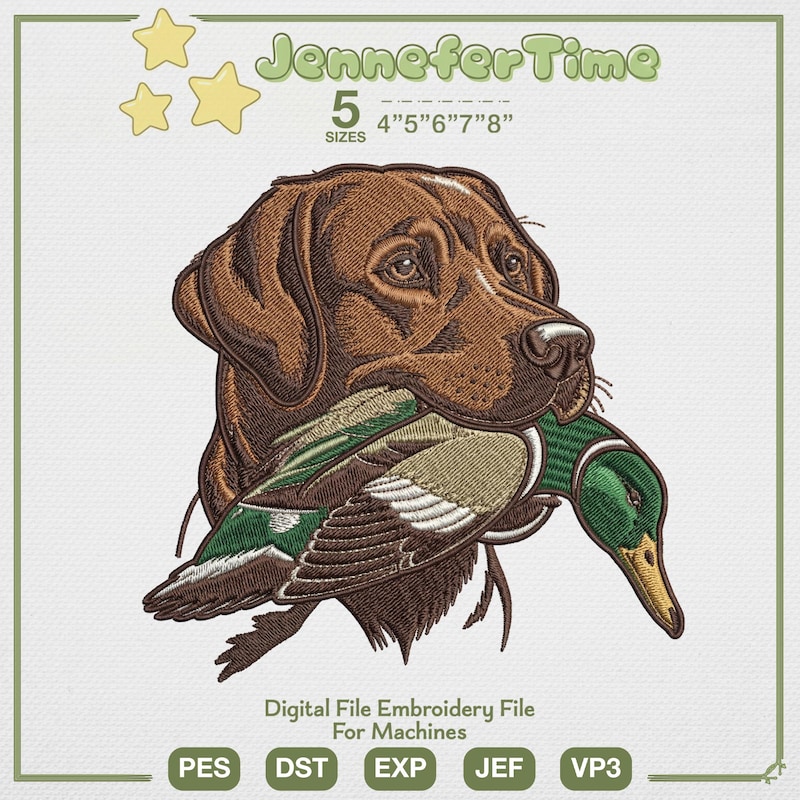 Lab Embroidery Design - Etsy