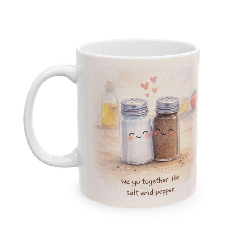 Salt and Pepper Couple Mugs | We Go Together Like Salt and Pepper ...