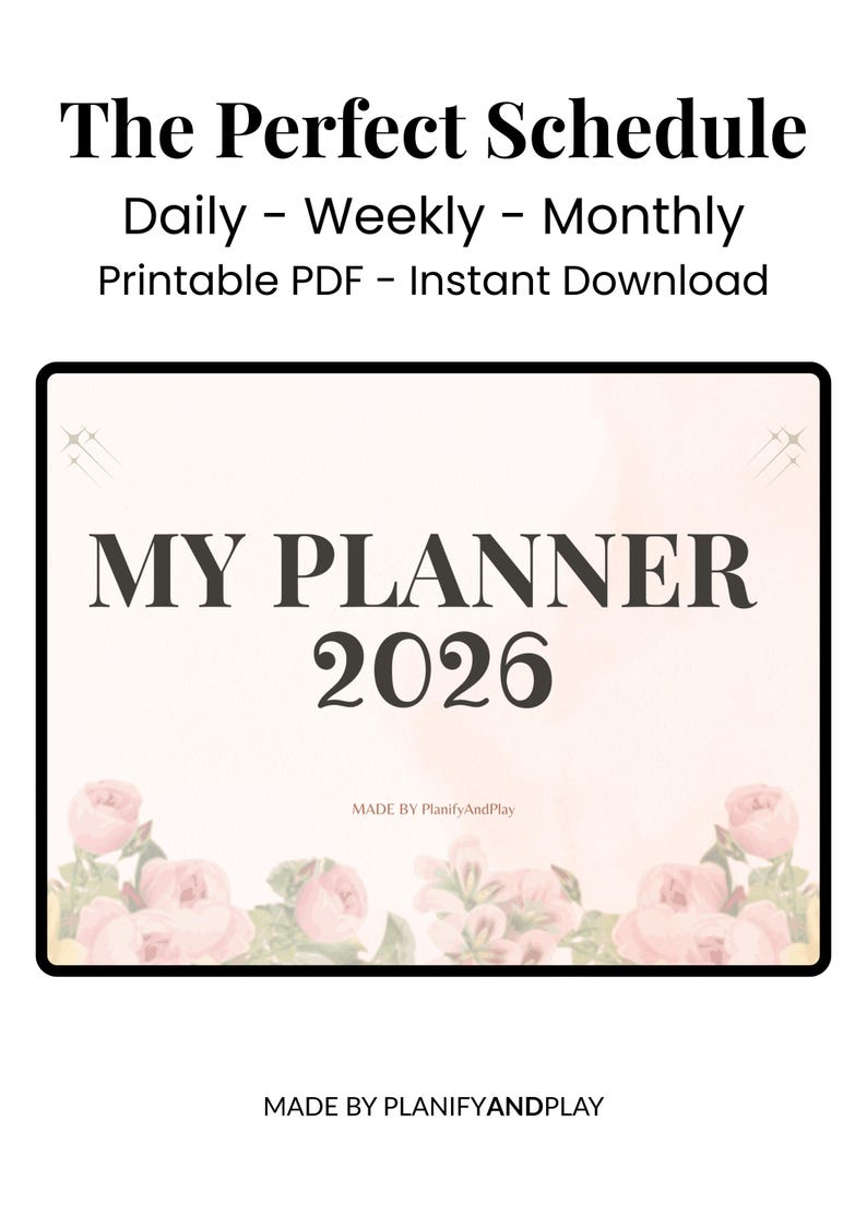 My 2026 Planner – Printable Planner for Daily, Weekly, Monthly Planning ...