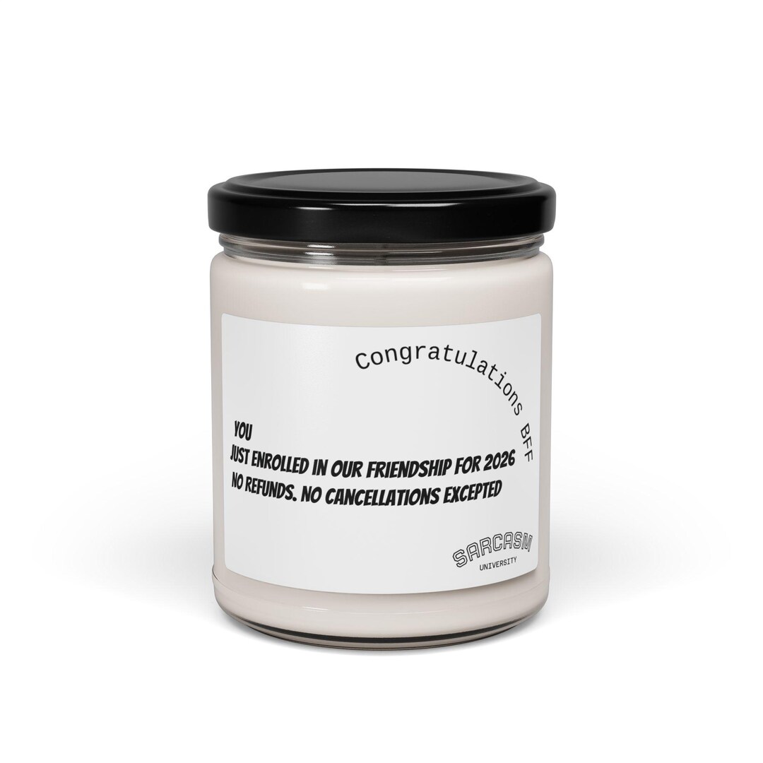 Congratulations Enrollment Funny Quote Candle | 9oz Soy Jar - Etsy