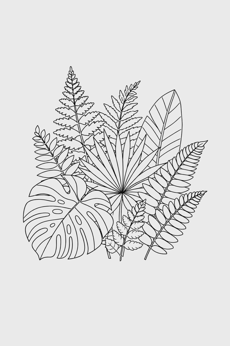 Calm Nature Coloring Pages Printable - Etsy