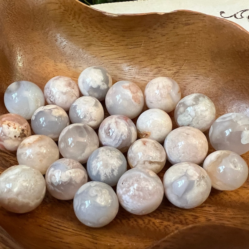 Flower Agate Sphere Mini - Etsy