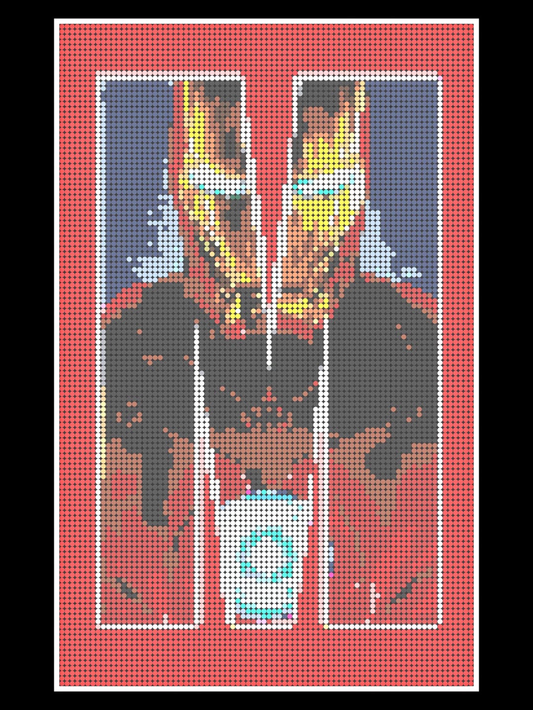 MARVEL Original 6 - Ziegel-Mosaik Lego DIY - 70 x 100 cm (27 "x 40 ...