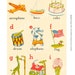 Vintage Alphabet Flash Cards Digital Collage Sheets - INSTANT Printable ...