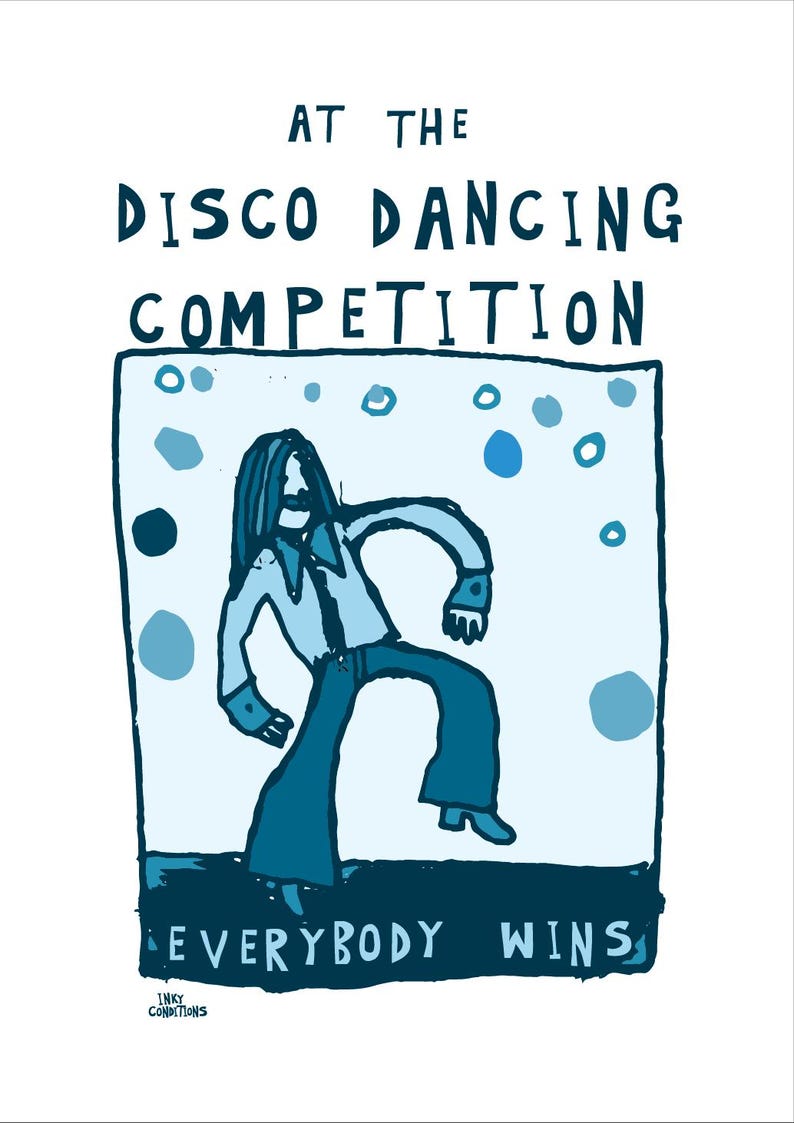 At the Disco Dancing Competition Everybody Wins - Etsy