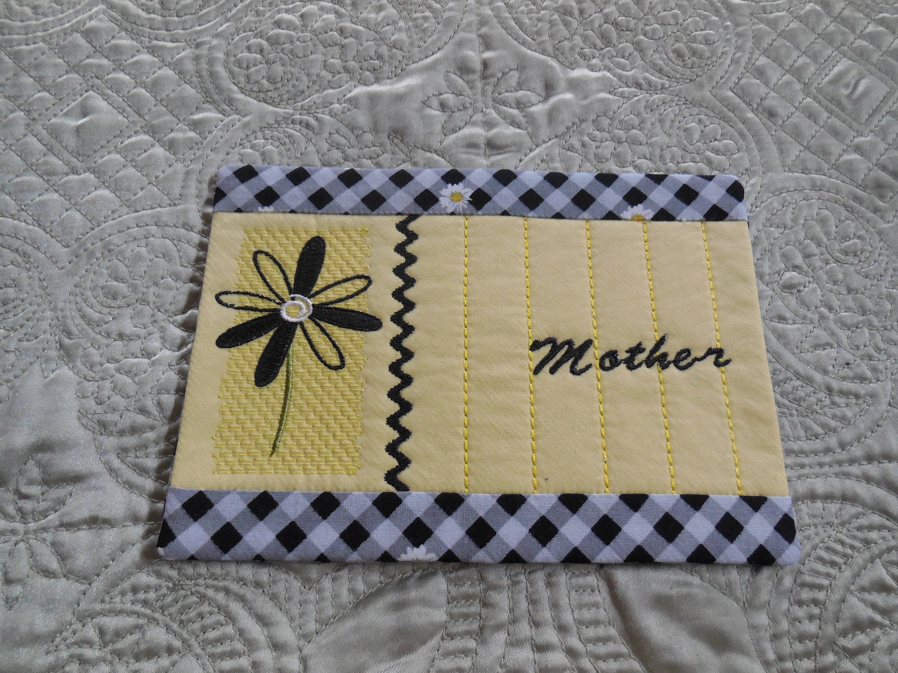 EMBROIDERED MUG RUG; Mother's Day Gift - Gift - Birthday - Coaster ...