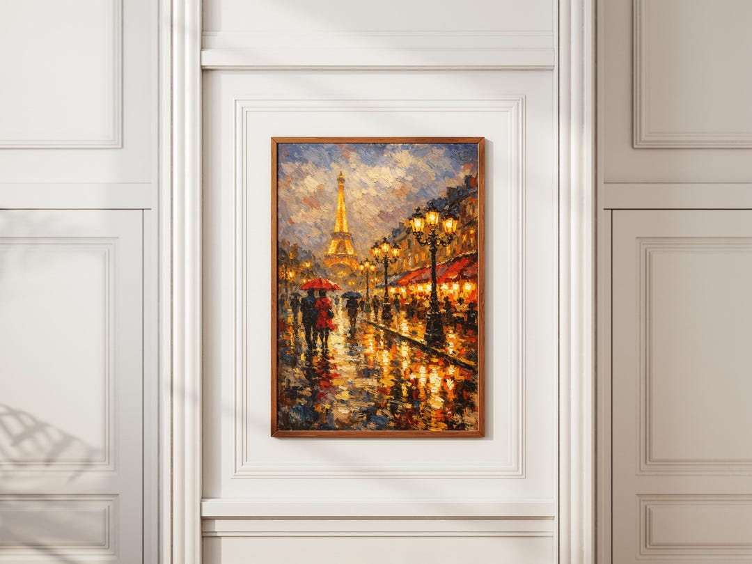 Paris Street Scene Print, Romantic Cityscape Art (digital Download) - Etsy