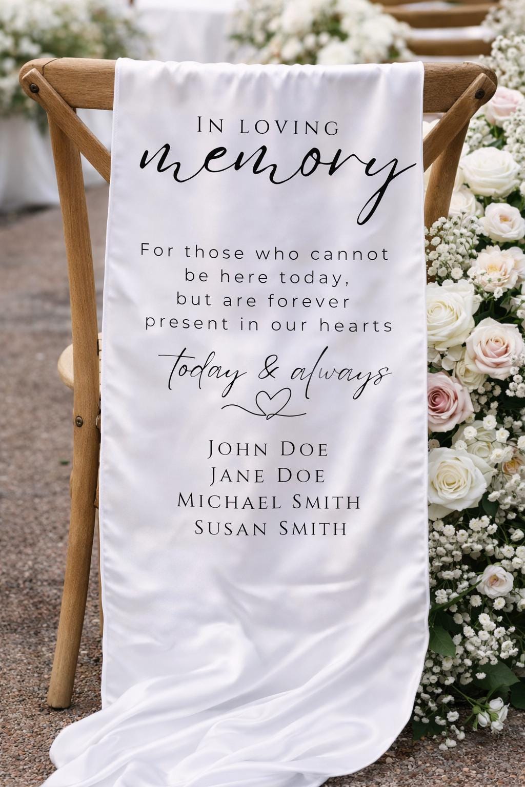 In Loving Memory Wedding Sign, Wedding Sign Template, Loss Relatives ...