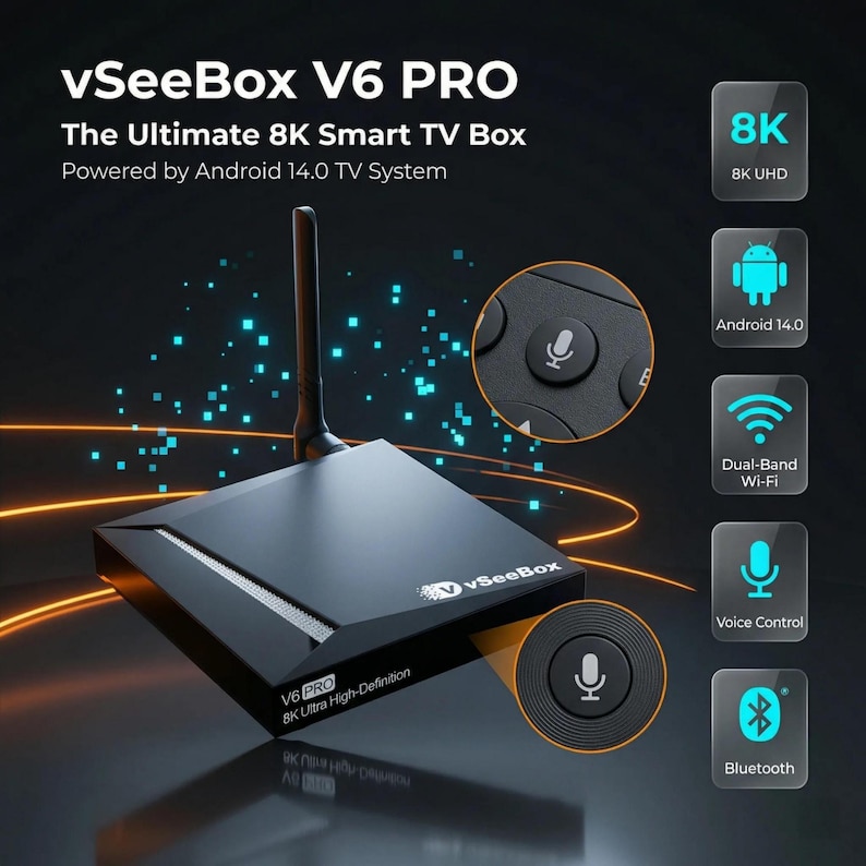 Vseebox V6 Pro - Newest Model - Tv Box | | Brand New | Authorized ...