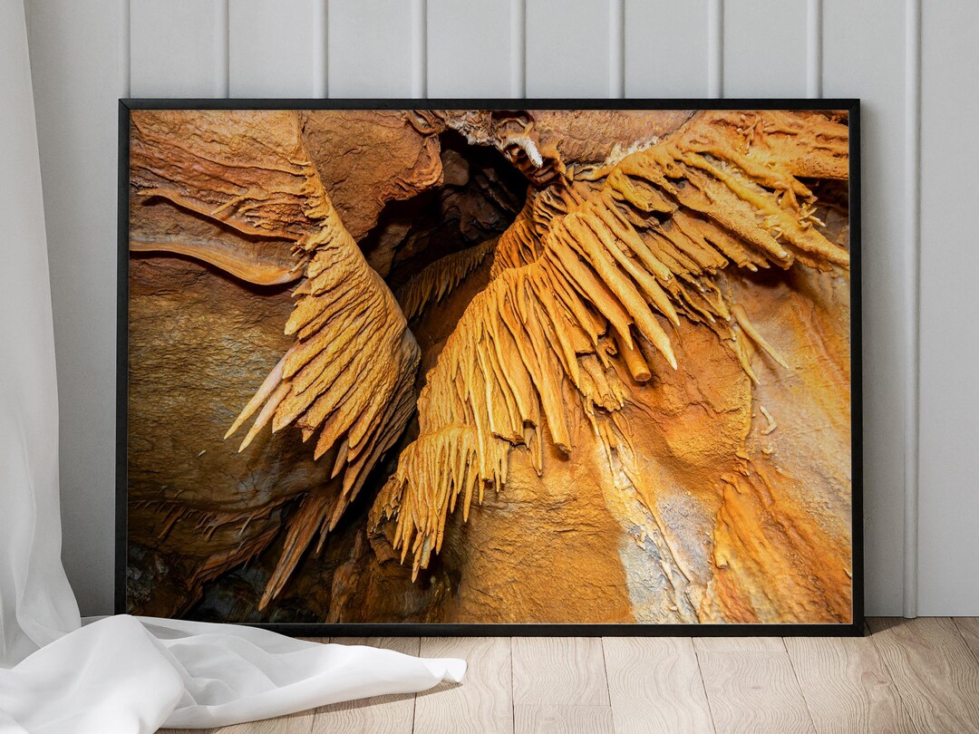 Stalactite Cave Print | Abstract Earth Texture Wall Art (UNFRAMED) - Etsy