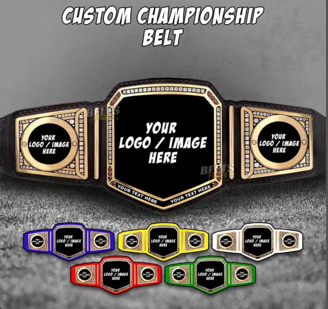 Custom Wrestling Heavyweight Championship Belt | Personalized Logo ...