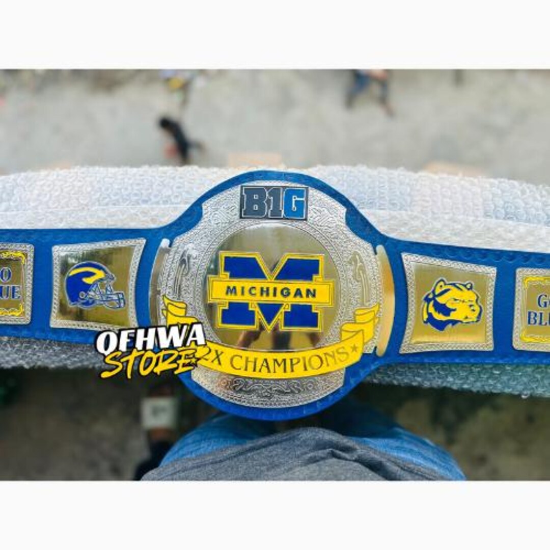 Michigan Wrestling Championship Replica Title Belt Adult Size 2MM - Etsy
