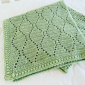 Crochet Afghan Pattern Rippling Diamonds - Etsy