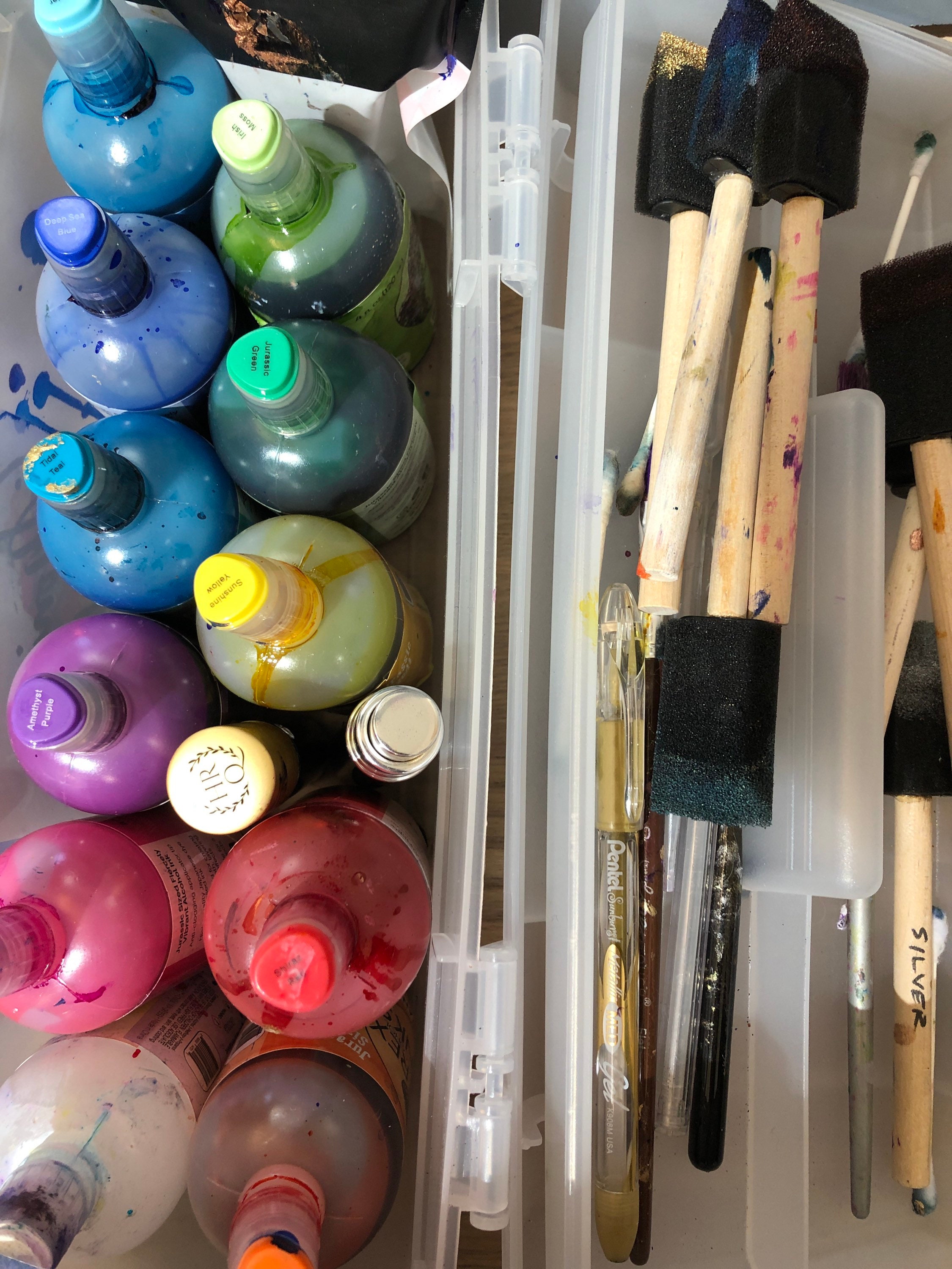 ALCOHOL INK PAINTING Jesus and Woman Swimming God's Abundance Purple ...