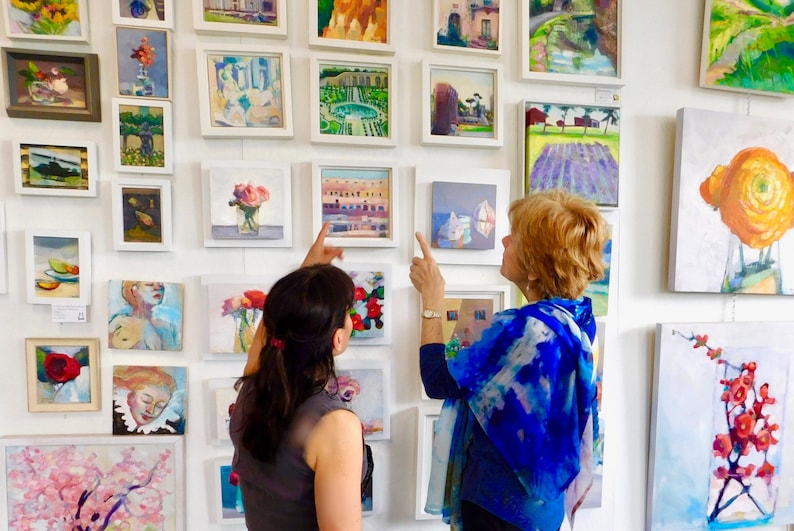 ALCOHOL INK VINEYARD Grapes Plein Air Painting Fruitful Vine Prophetic ...