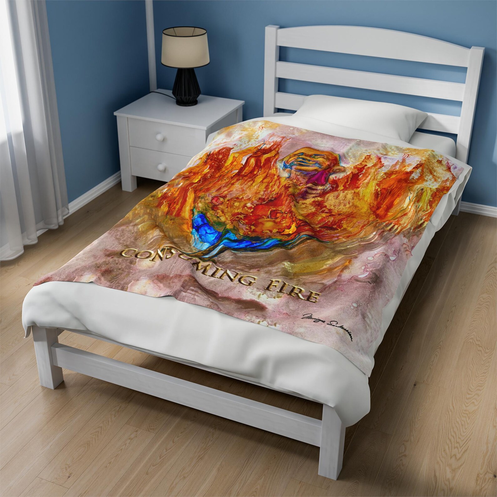 Consuming Fire Burning Bush Velveteen Plush Prayer Blanket - Etsy