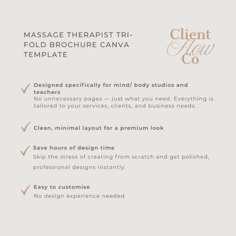 Mind Body Studio Tri-fold Brochure Canva Template (digital Download) - Etsy