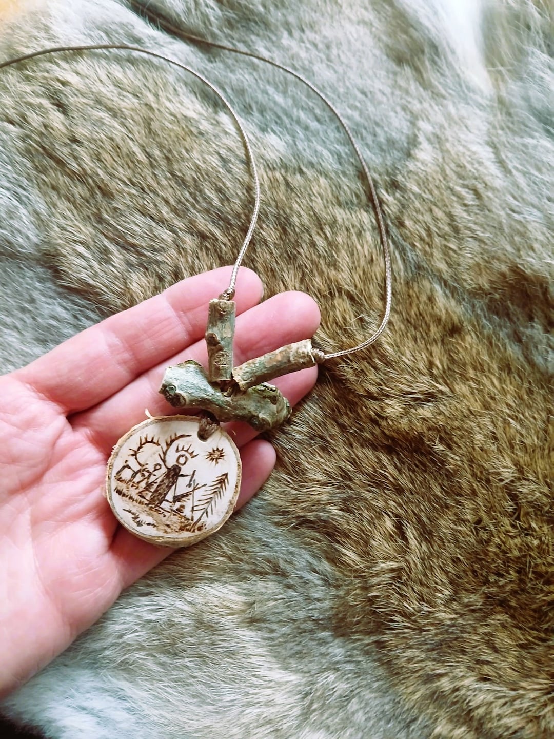 Sami Shaman Necklace Pagan, Norse, Lapland, Ethnic, Goddess, Natural ...