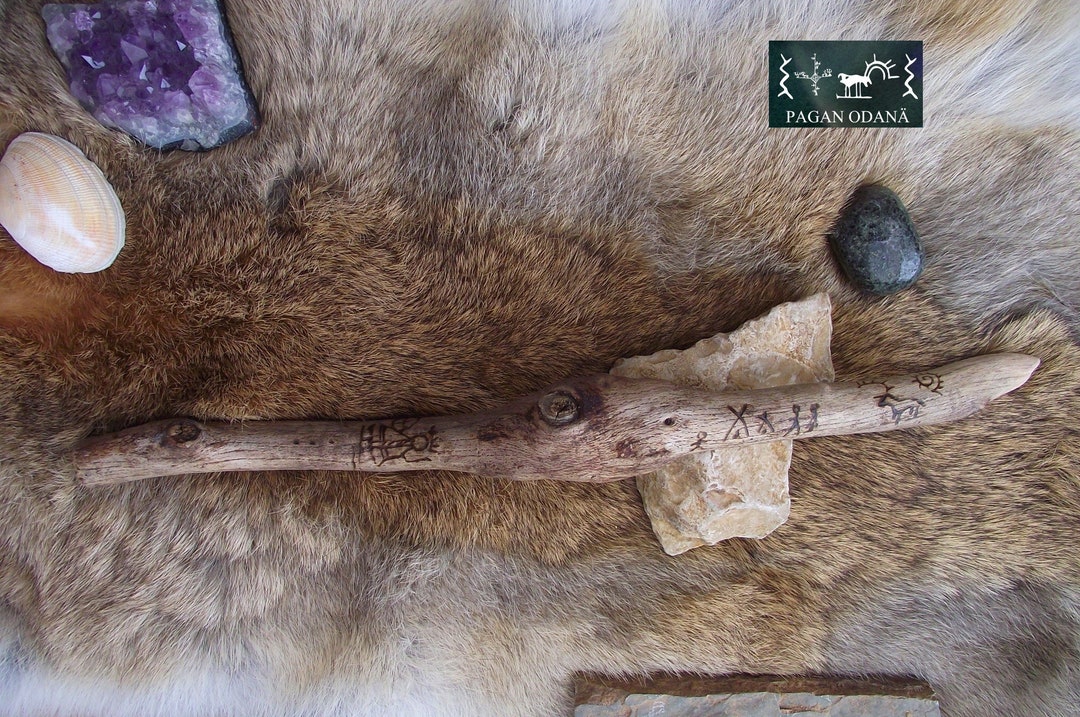 Sami Ancestor Wand Norse Magic Shaman Nordic Wooden Wand God - Etsy