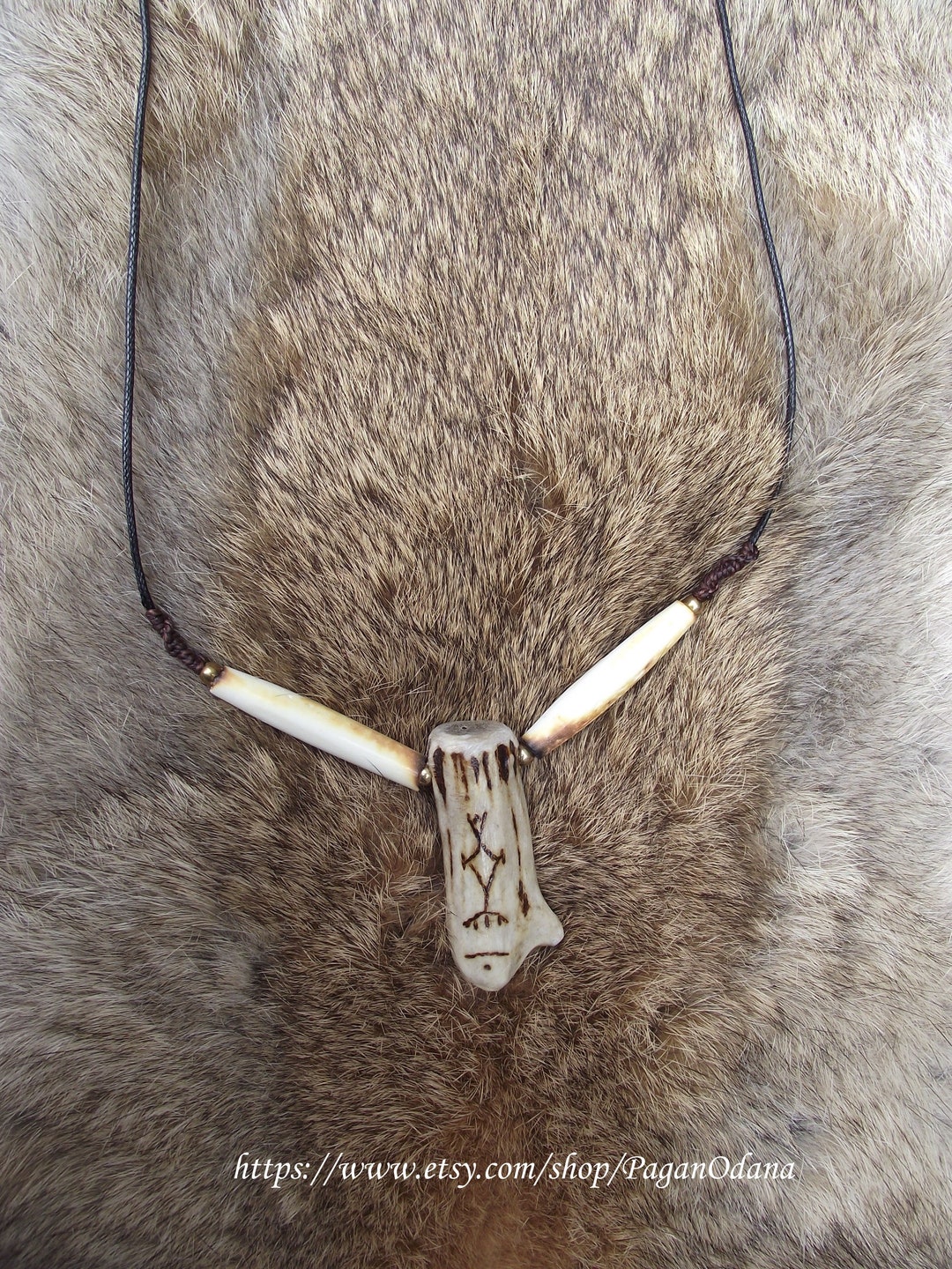 Antler Sami Necklace: Aurinko "the Sun ", Pagan Nordic, Lapland, Norse ...