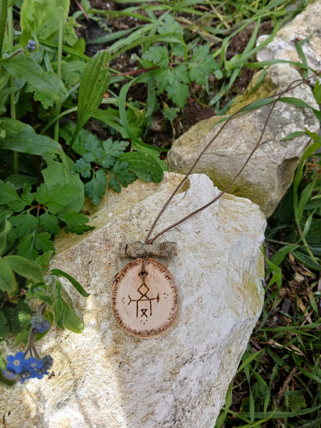 Handmade Birch Wood Shaman Necklace – Norse Pagan Amulet - Etsy