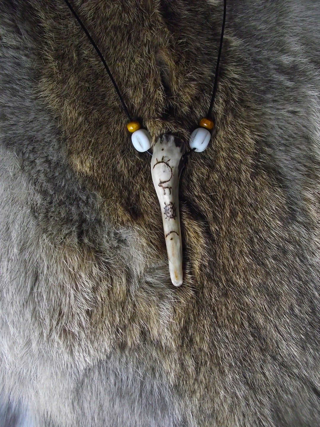 Sami Antler Necklace : the Reindeer , Shaman Necklace, Pagan, Norse ...