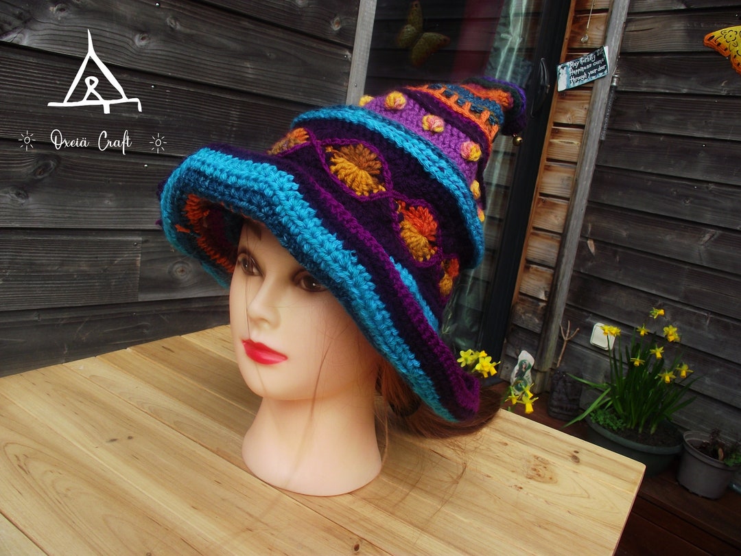 Colorful Witch Hat for Modern Witches - Pointed Slouchy Witch's Hat ...