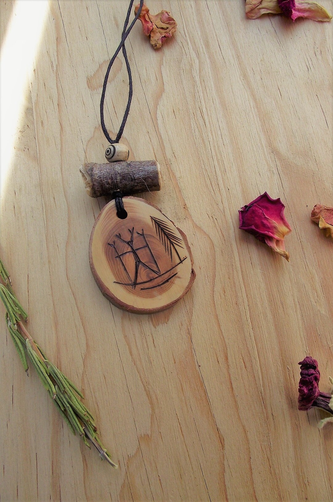 Horned God Tribal Amulet - Pagan Jewelry- Norse , Nature God, Woodland ...