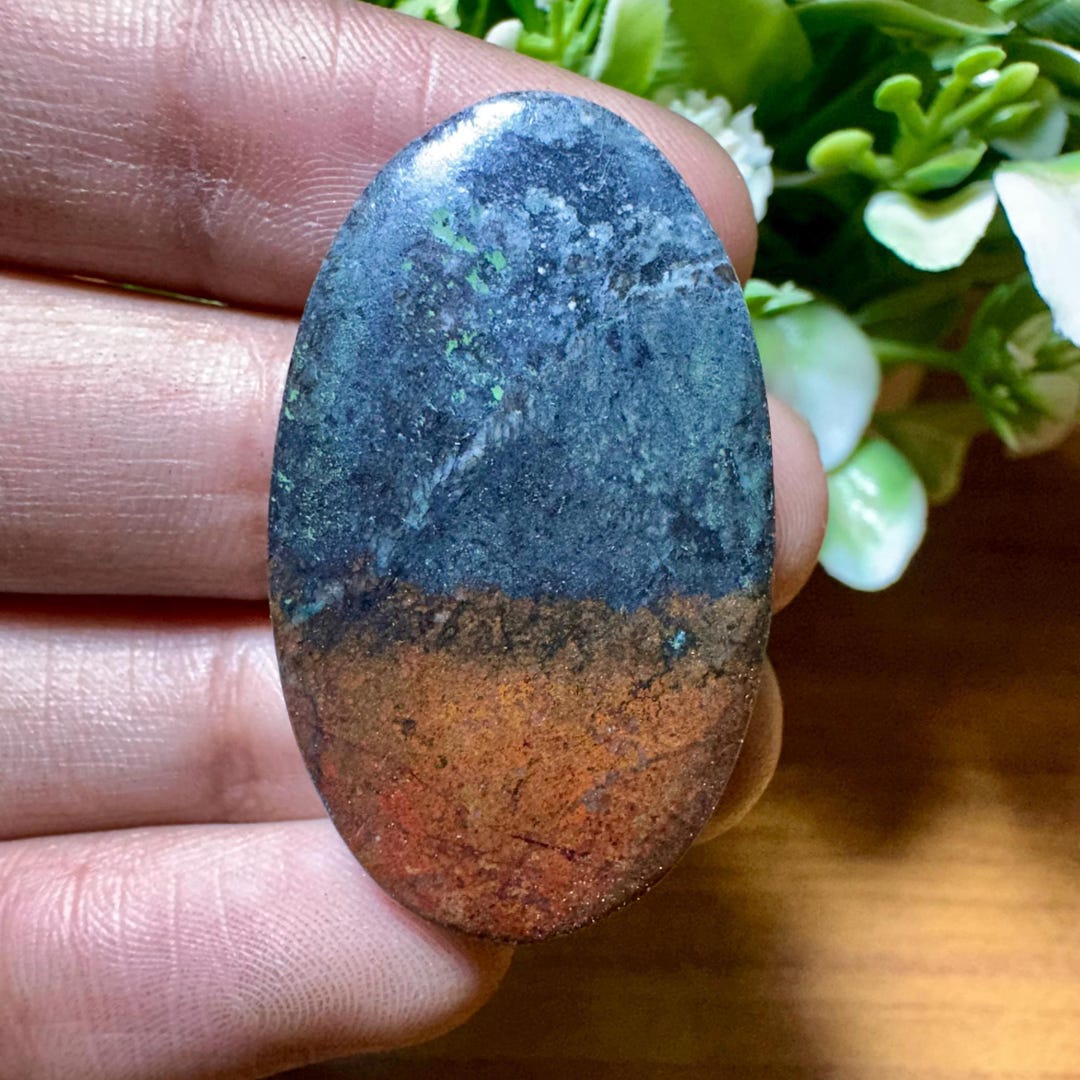 Natural Chrysocolla Cabochon – Blue Green Chrysocolla Gemstone – Oval ...