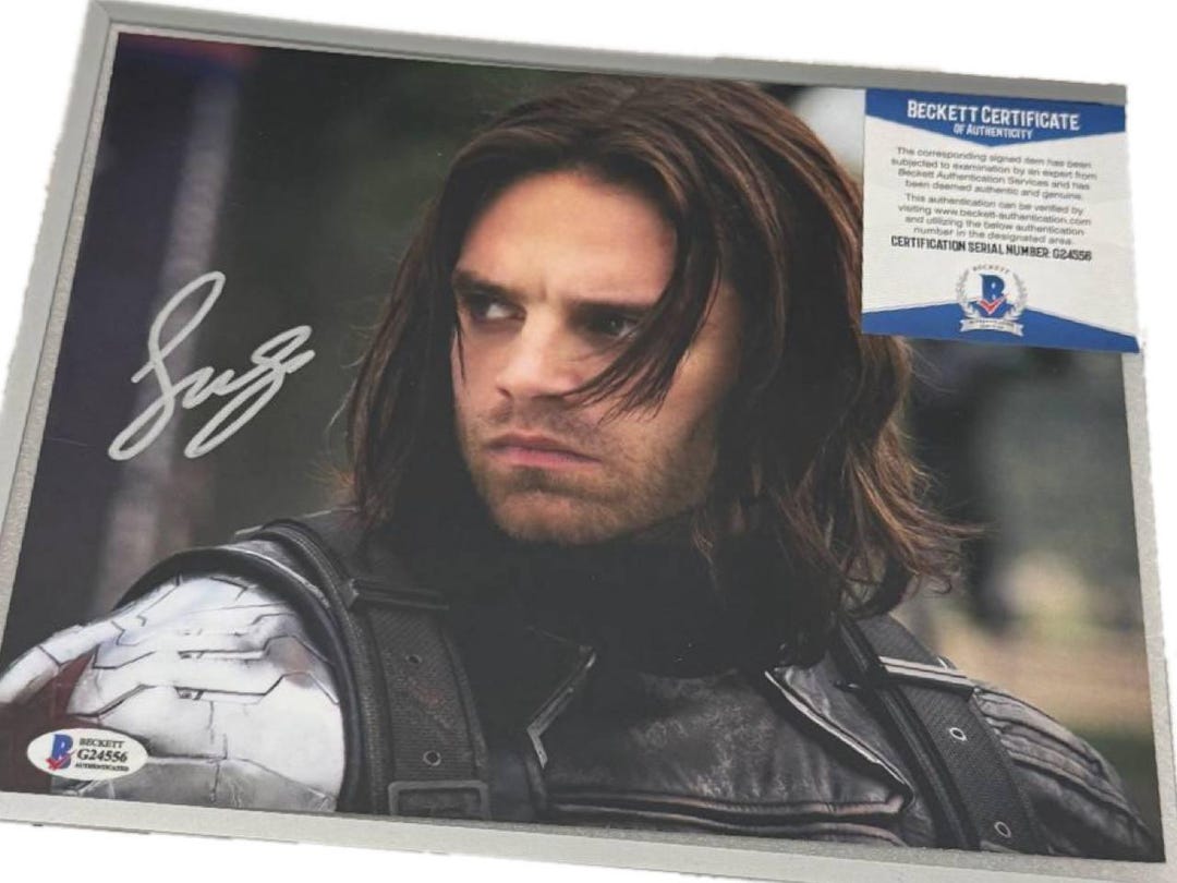 Hand Signed Photo Sebastian Stan 8x10 Autographed BAS COA - Etsy
