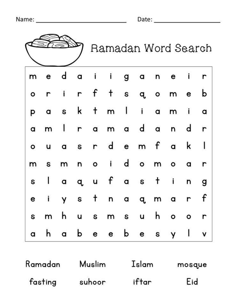 2026 Ramadan Activity Pack | Coloring Pages, Games, Riddles & Good ...