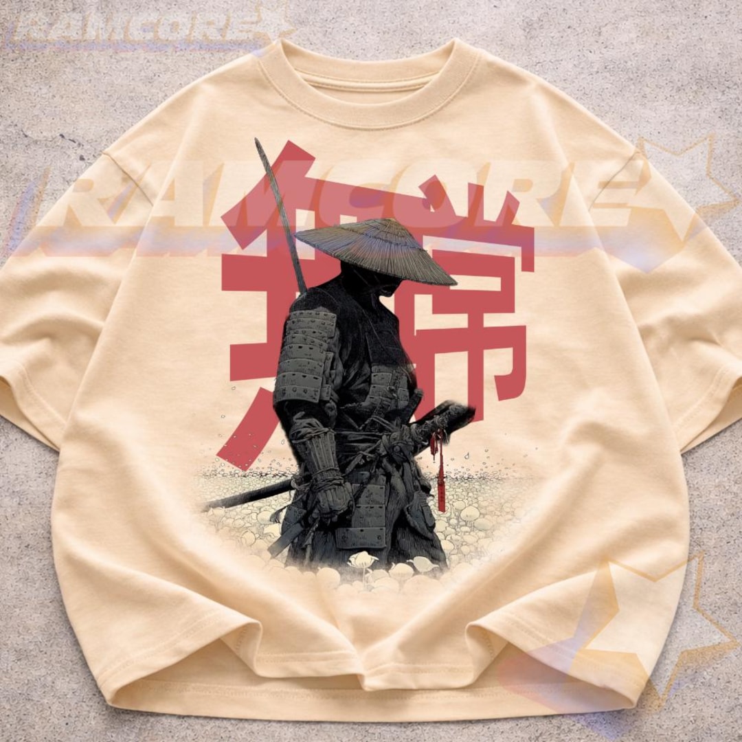 Ronin Samurai T-shirt Japanese Warrior Art Dark Aesthetic Streetwear ...