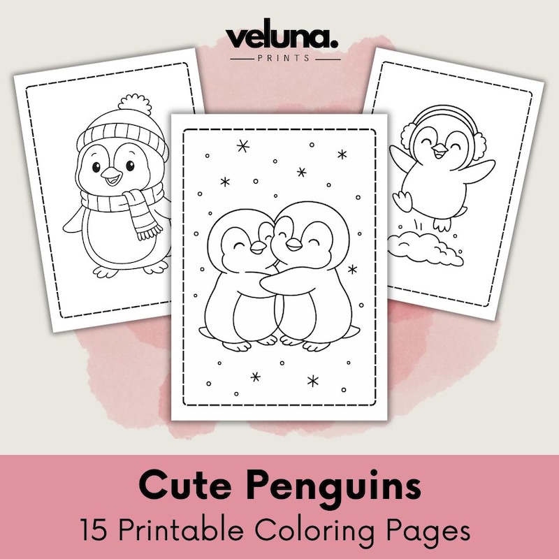 Valentine Kids Penguins - Etsy