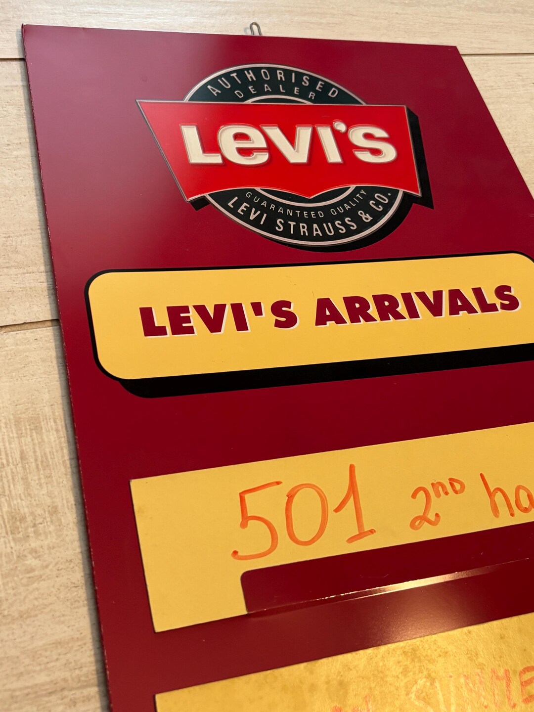 Levis Vintage Store Display Metal Arrivals Sign Original Shop Decor - Etsy
