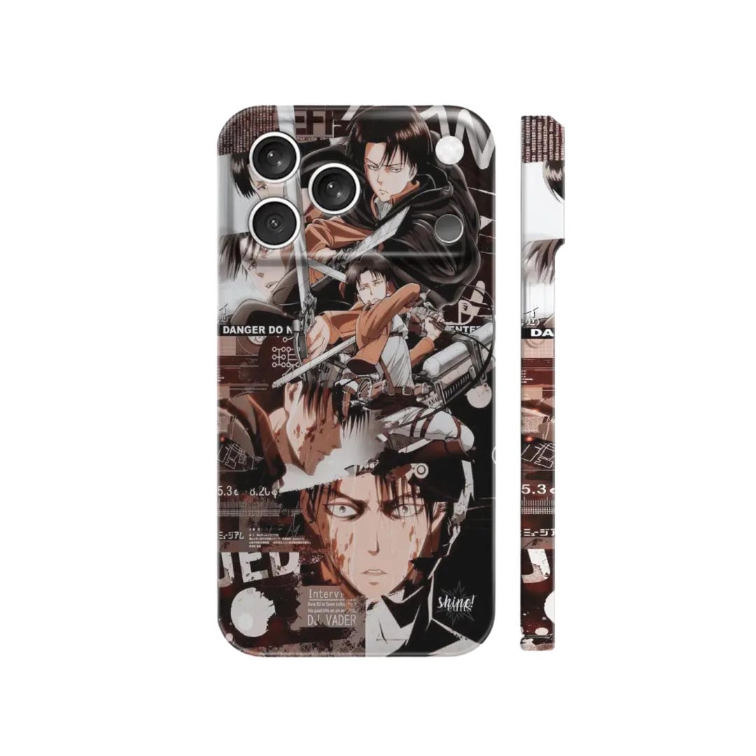 Levi Ackerman Attack on Titan Anime Phone Case for iPhone Samsung ...