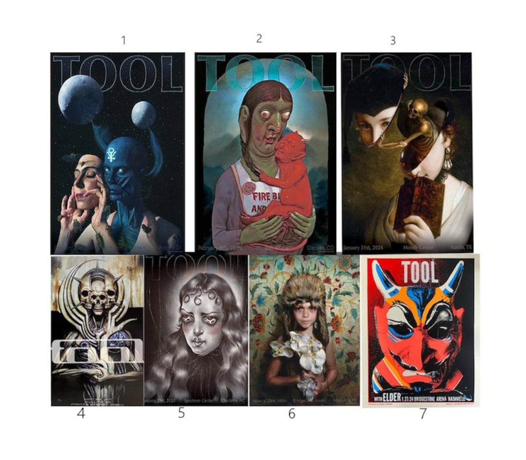 TOOL Tour Poster January 2024 Poster, Hoem Decor - Etsy