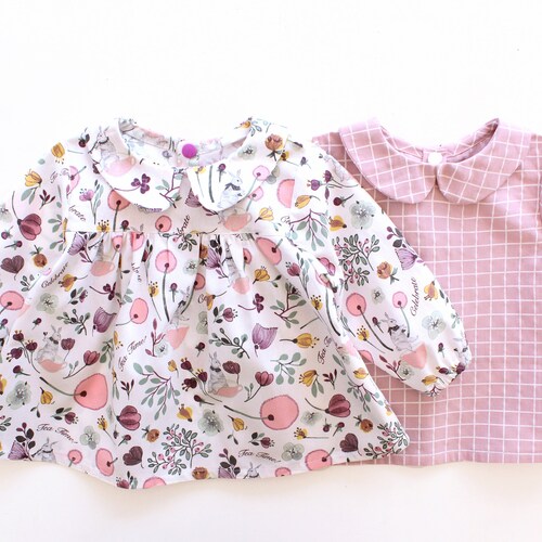 Girl Peasant Top Pattern Long and Short Sleeves Sewing - Etsy